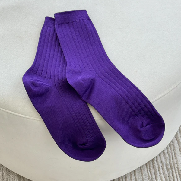 Le Bon Shoppe Her Socks Eggplant - Iko Iko