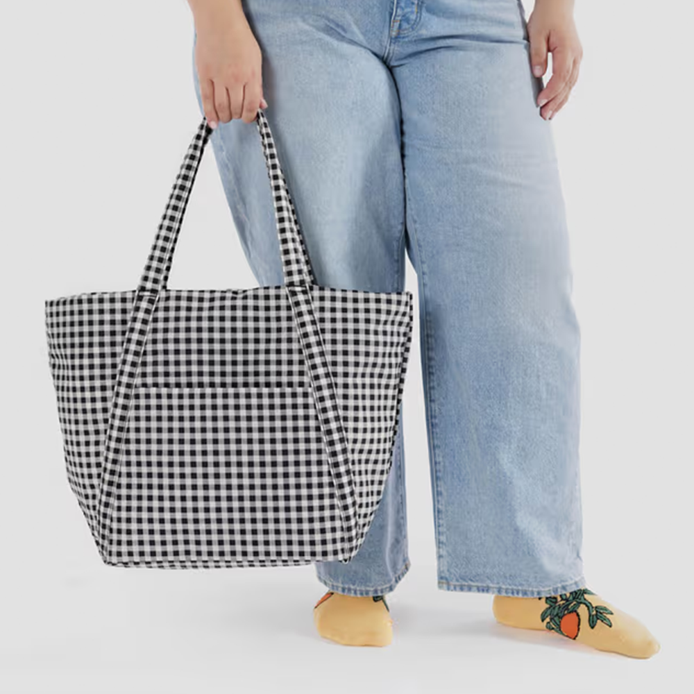 Baggu Cloud Bag Black and White Gingham – Iko Iko