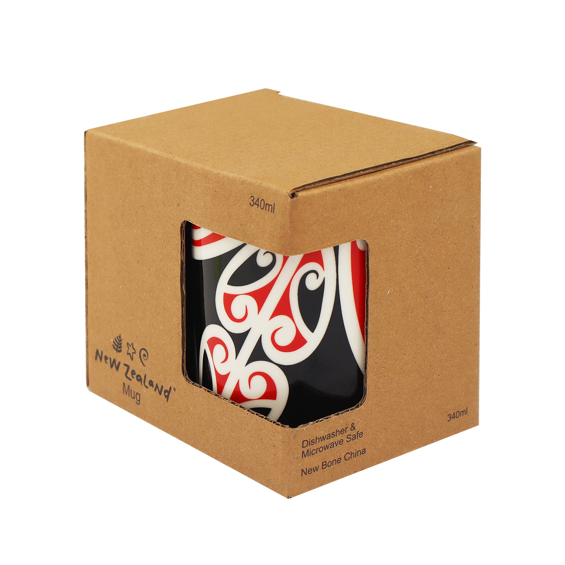 NZ Coffee Mug Ivan Tuari Red and Black – Iko Iko