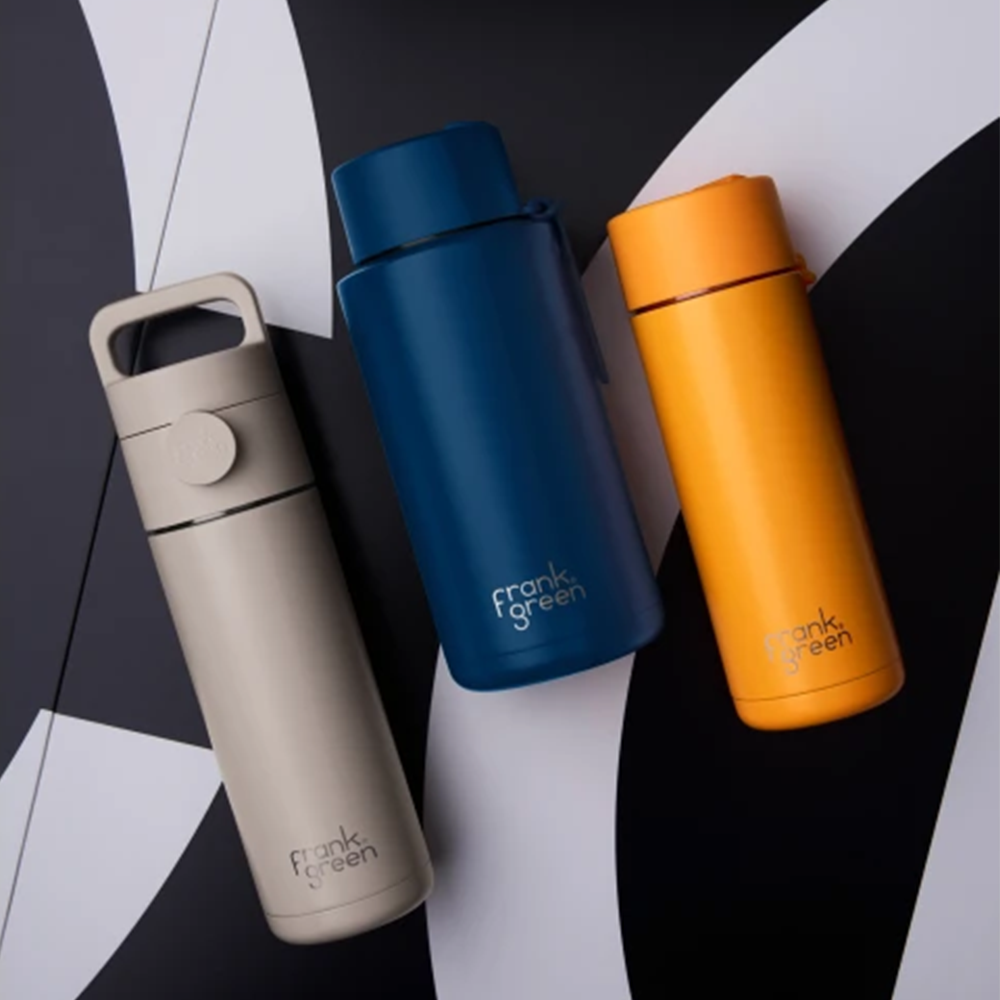 Frank Green Reusable Bottle Flip Straw 20oz Neon Orange – Iko Iko