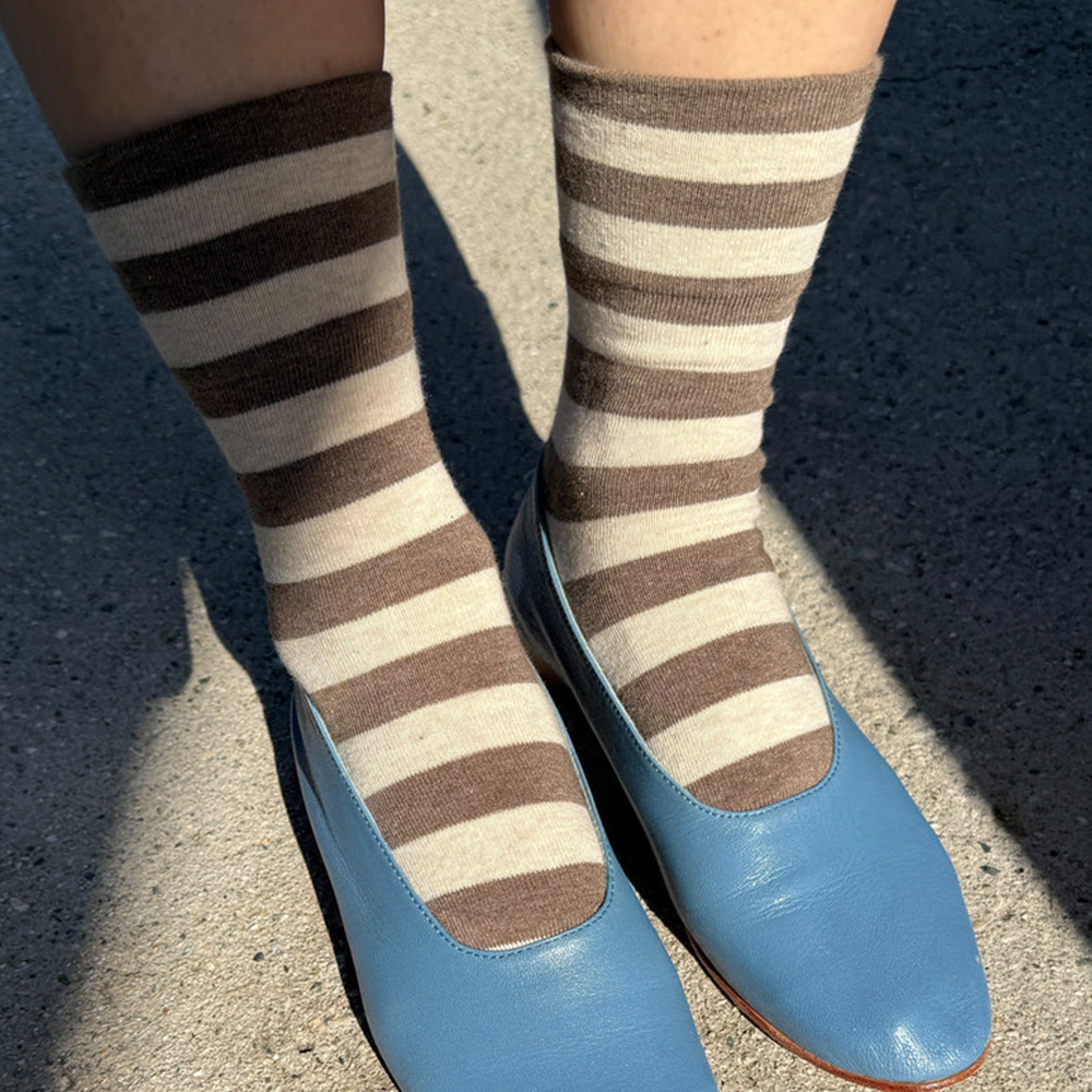 Le Bon Shoppe Socks Wide Brown – Iko Iko