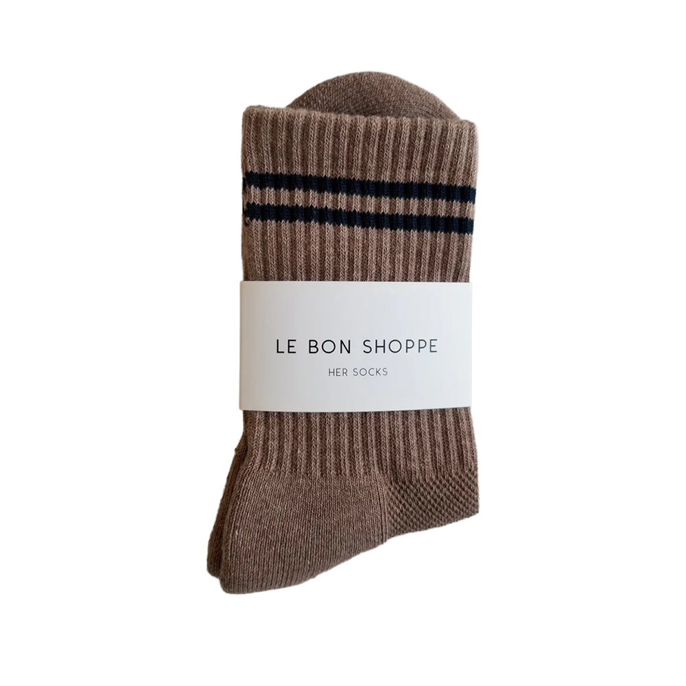 Le Bon Shoppe Socks Boyfriend Cocoa – Iko Iko