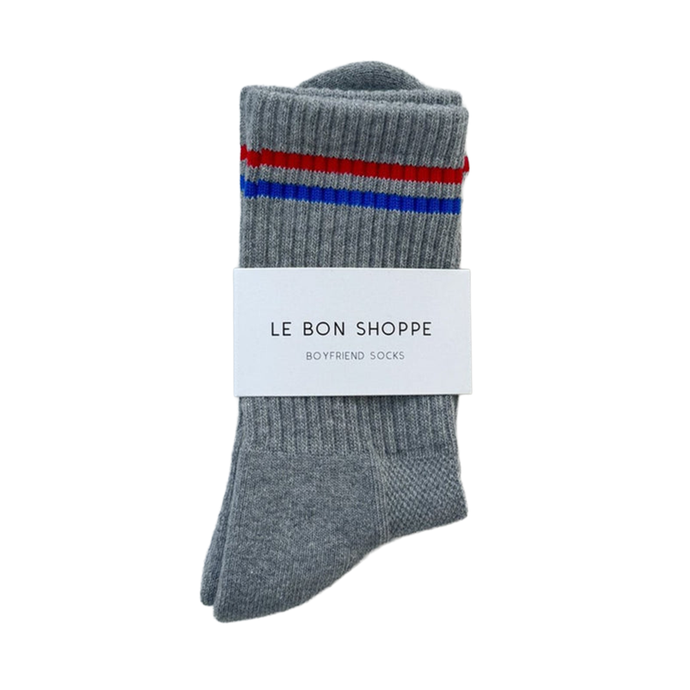 Le Bon Shoppe Socks Boyfriend True Grey – Iko Iko