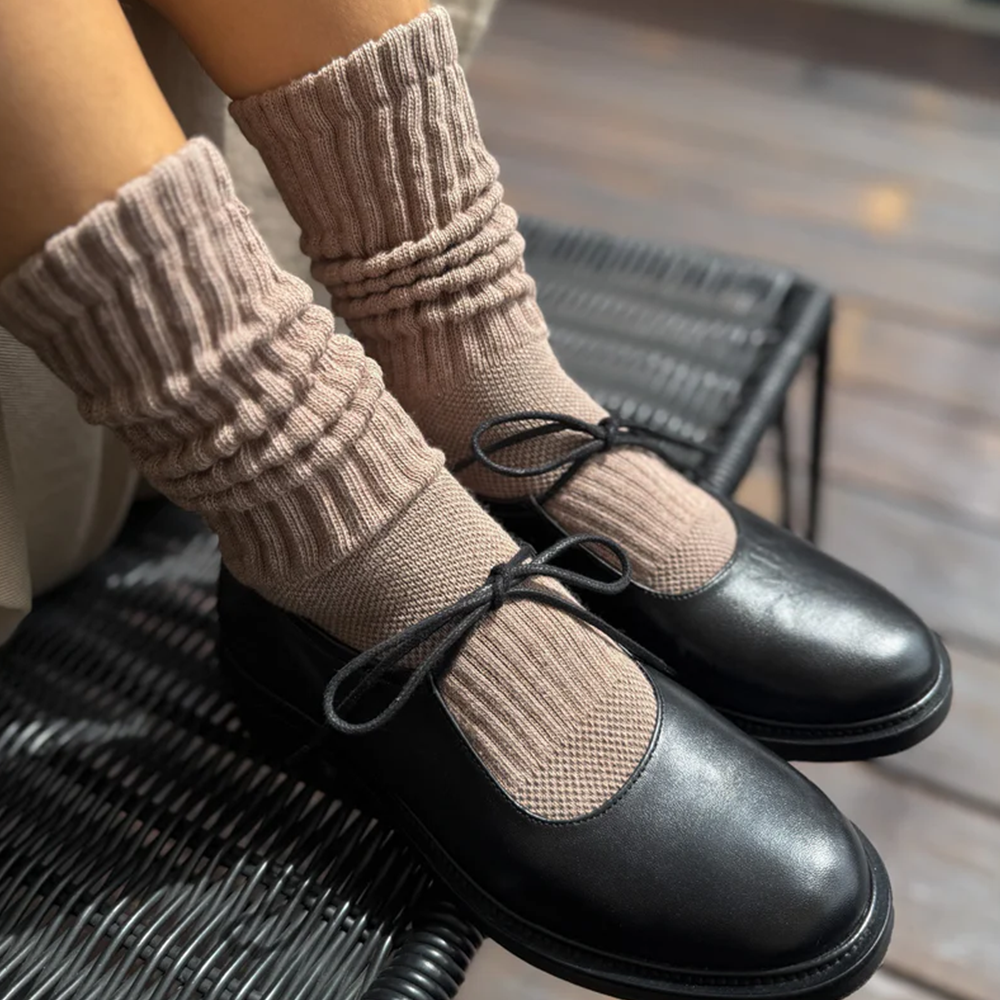 Le Bon Shoppe Ballet Socks Mocha Mousse – Iko Iko