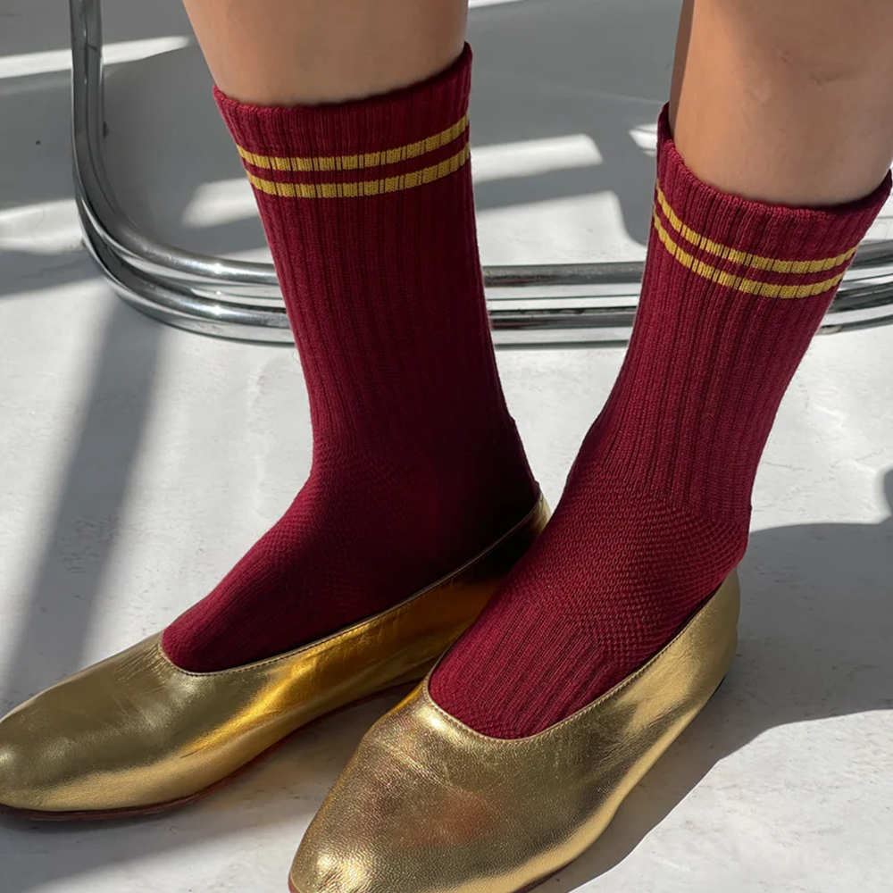 Le Bon Shoppe Socks Boyfriend Cardinal – Iko Iko