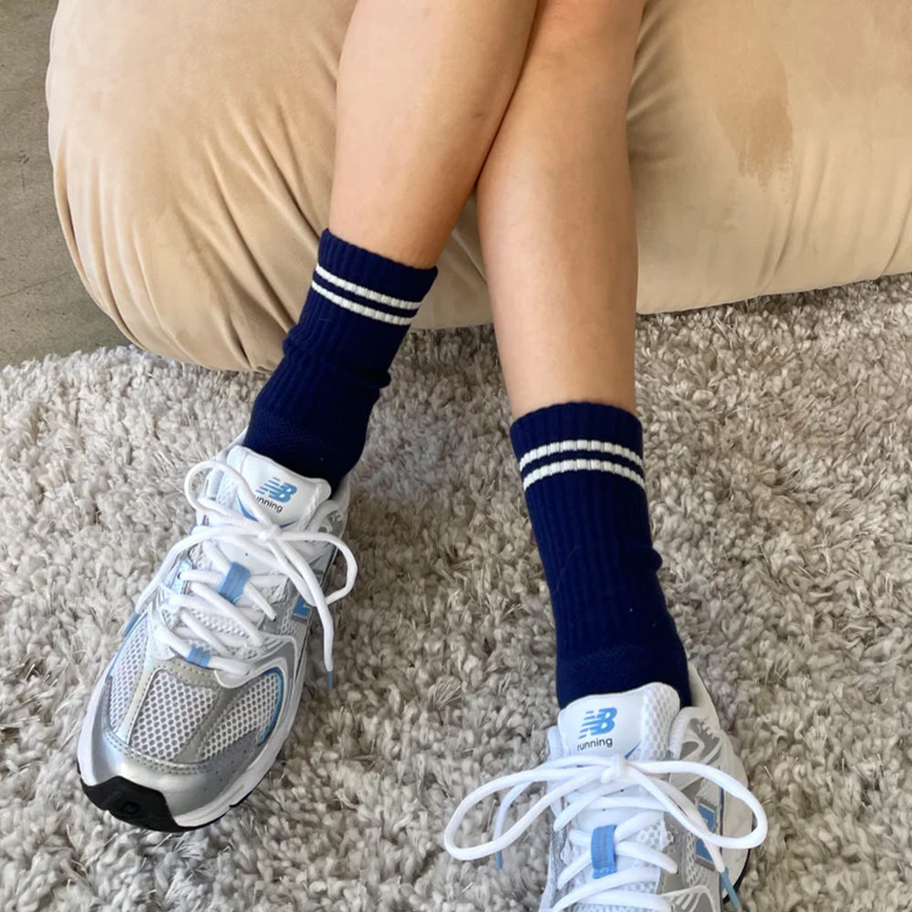Le Bon Shoppe Socks Boyfriend Navy – Iko Iko