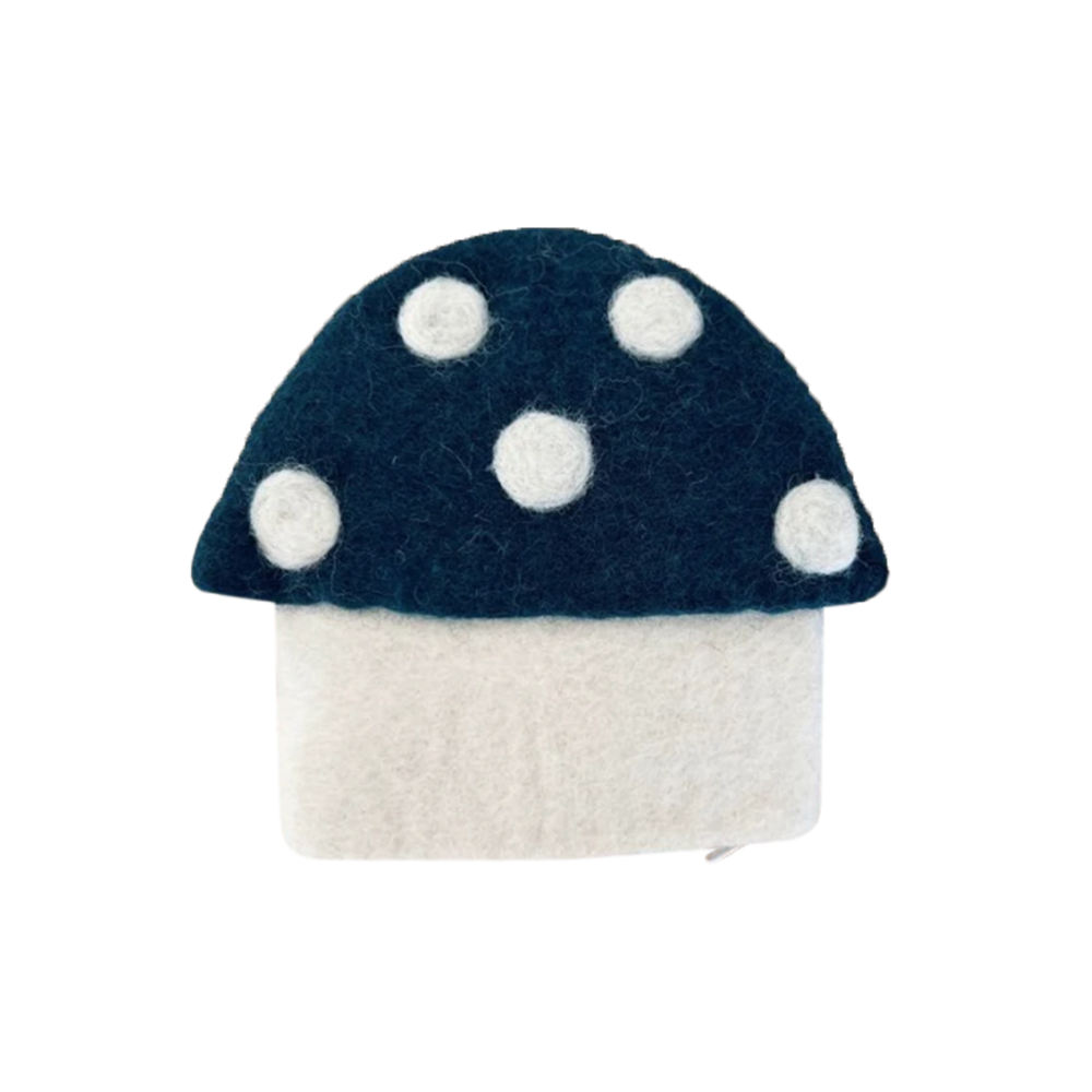 Sheep-ish Felt Toadstool Purse Deep Teal – Iko Iko