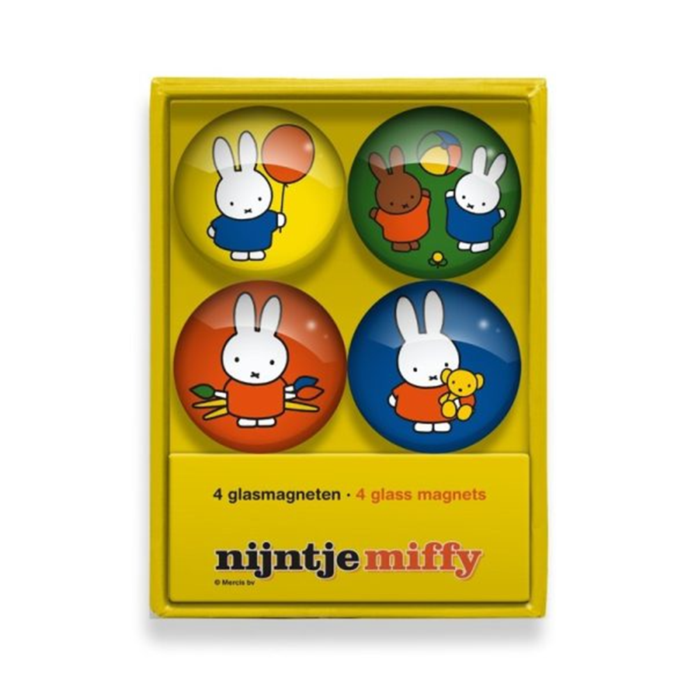Window Box Glass Magnets Miffy Colorful Set of 4 – Iko Iko