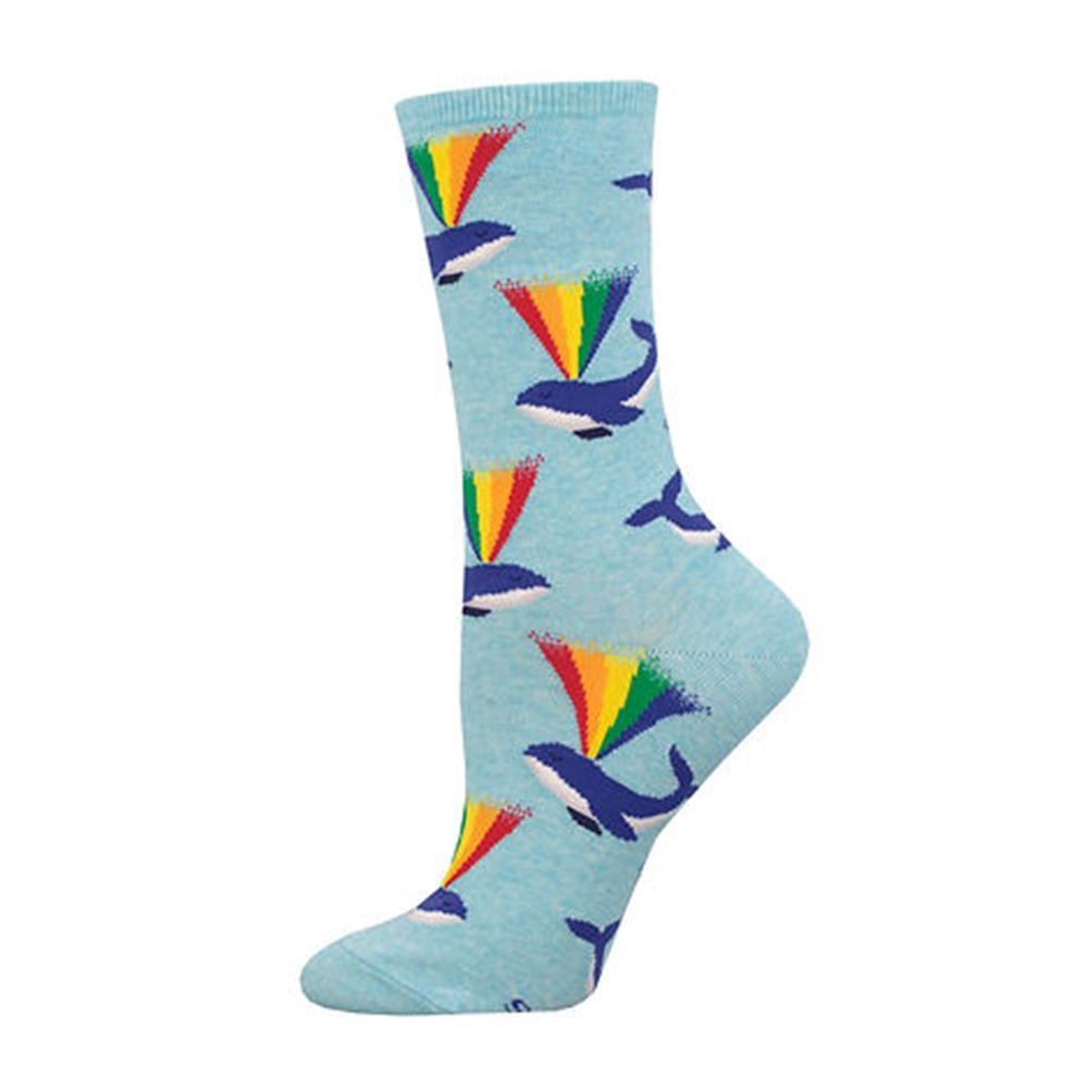 Socksmith Socks Womens Rainbow Whale Blue Heather – Iko Iko