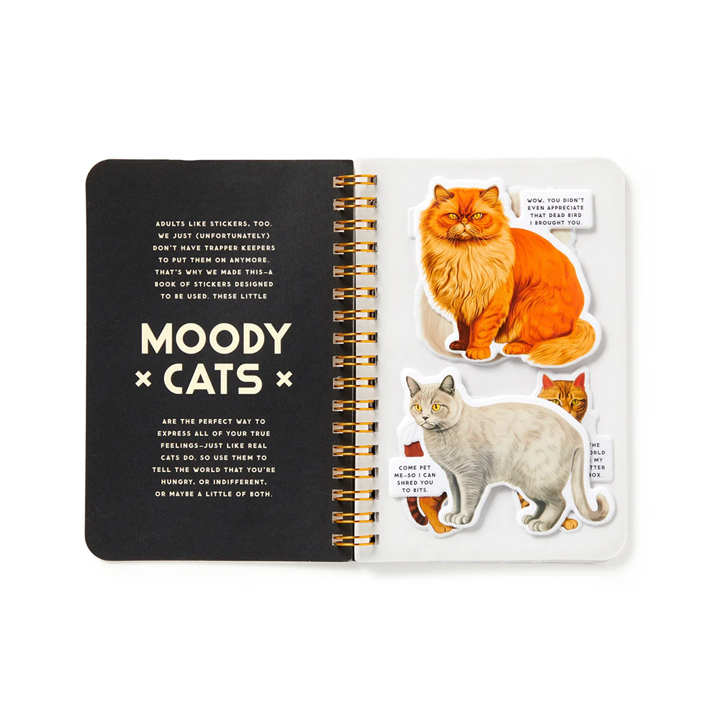 Brass Monkey Sticker Book Moody Cats – Iko Iko