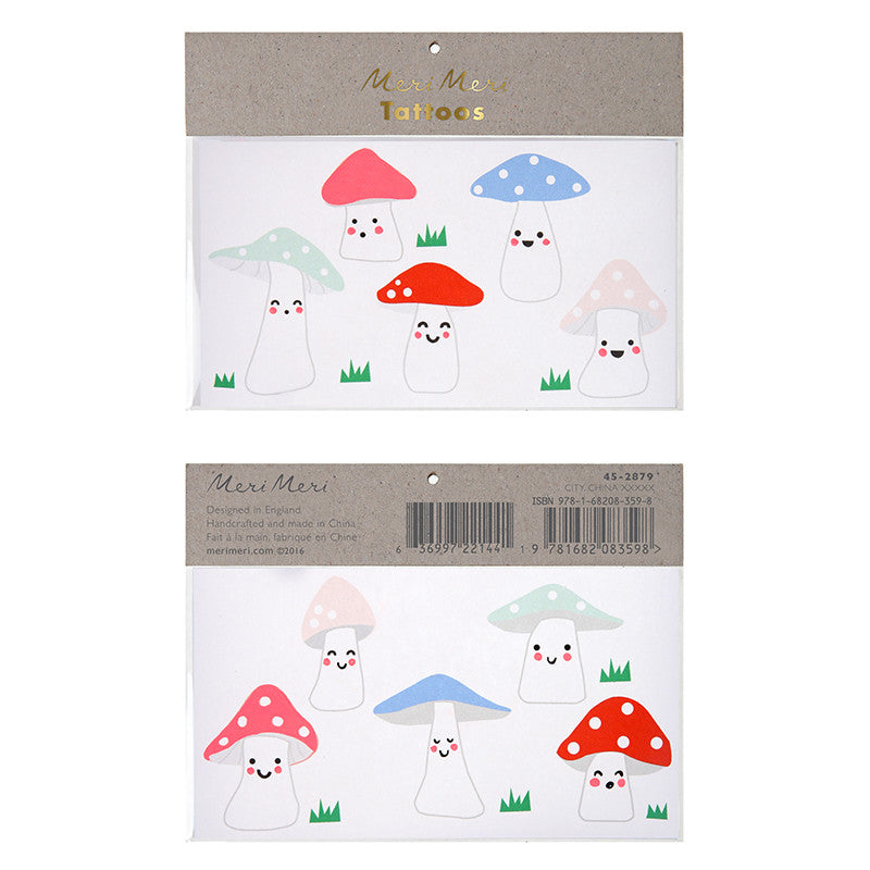 Meri Meri Tattoos Happy Mushroom – Iko Iko