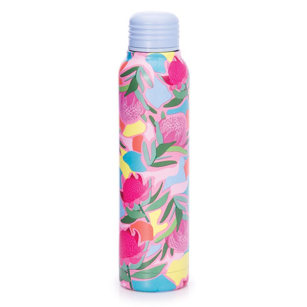 Botanical Water Bottle 350ml Pink Waratah – Iko Iko
