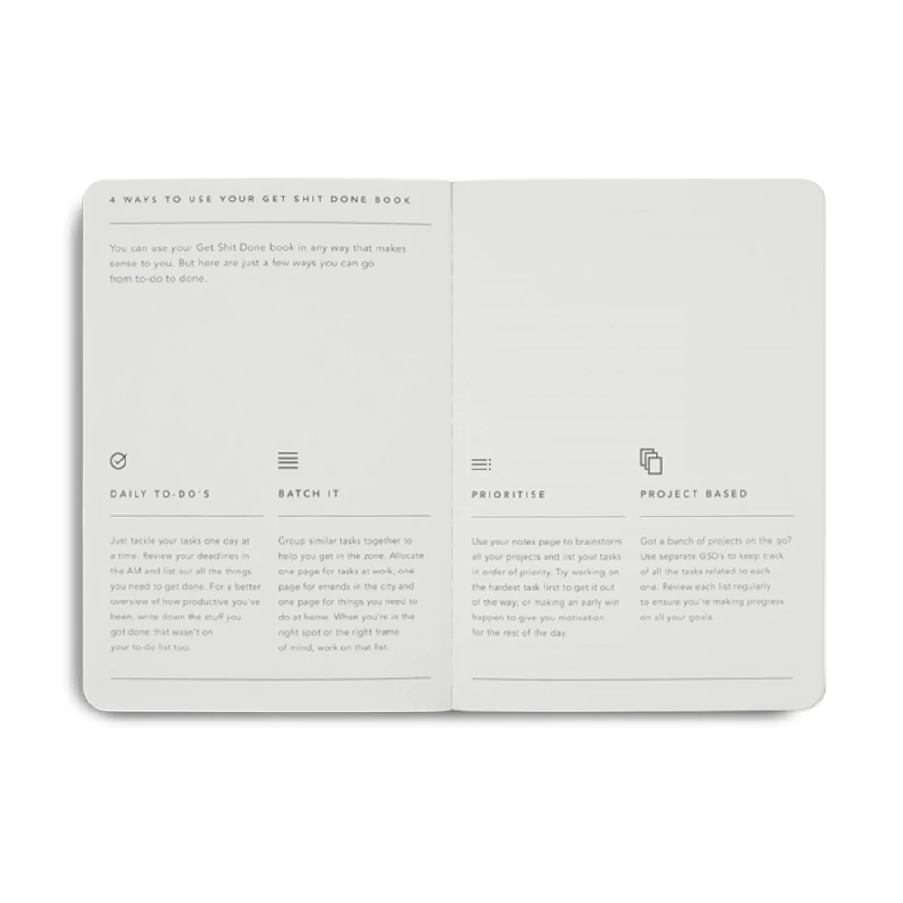 MiGoals Get Sh*t Done Notebook Minimal A6 Limited Edition Forest Green ...