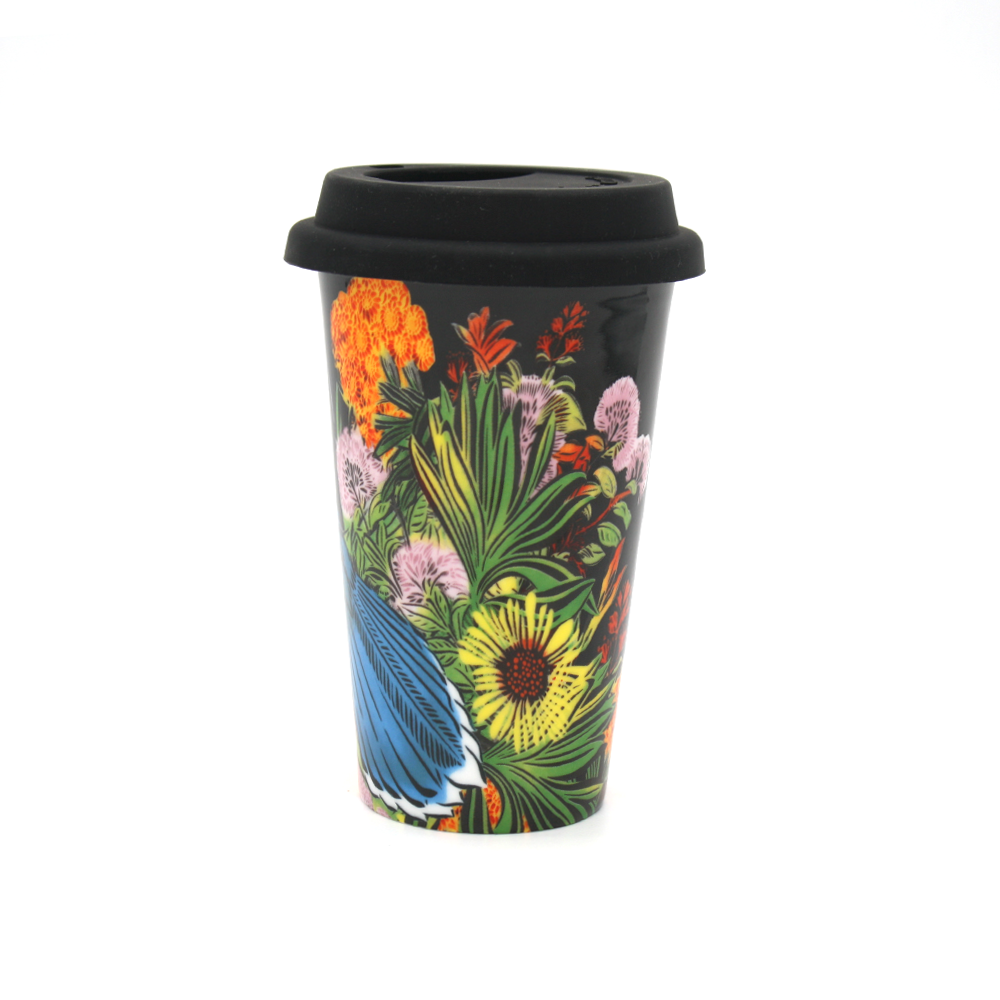 Flox Huia and Flowers Ceramic Travel Mug – Iko Iko