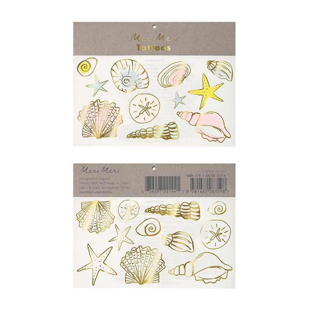 Meri Meri Tattoos Seashells – Iko Iko