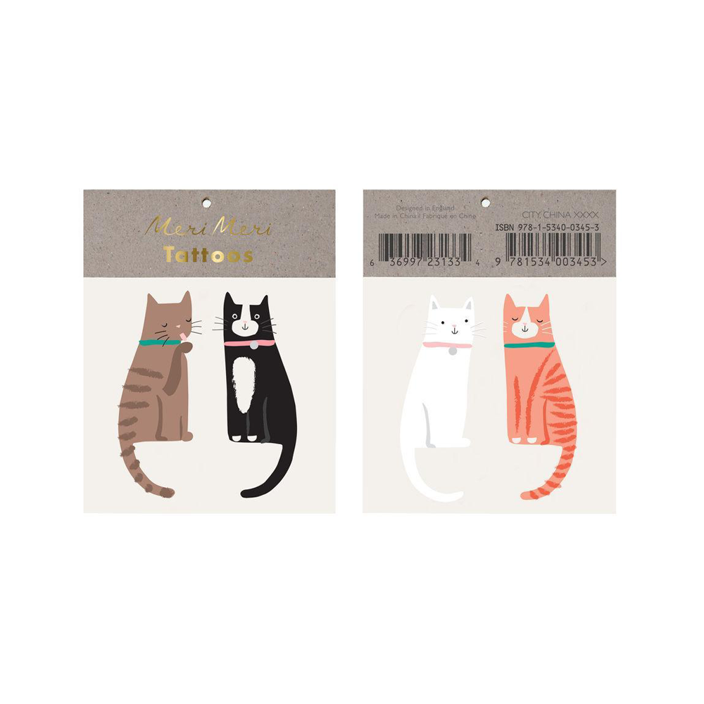 Meri Meri Tattoos Happy Cat – Iko Iko