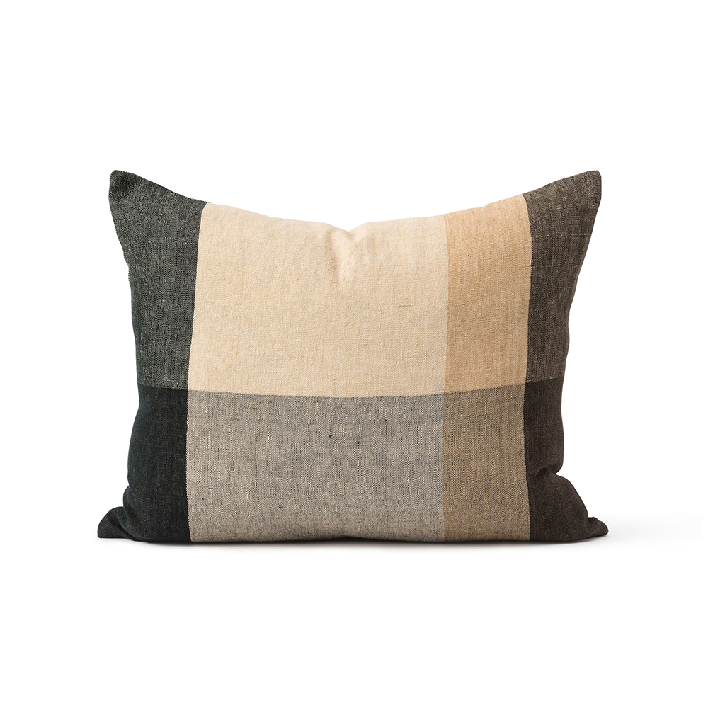 Citta Morandi Handwoven Linen Cushion Cover Nori Multicoloured – Iko Iko